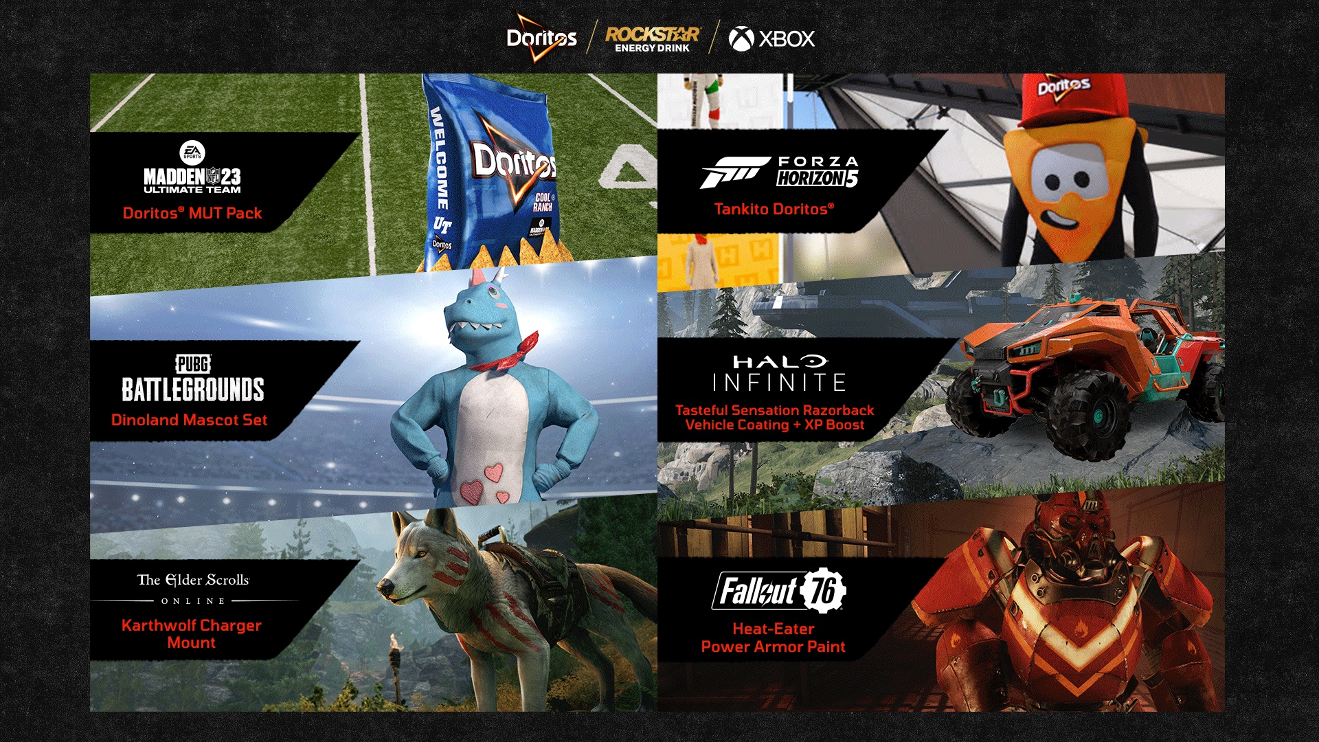 Xbox, Doritos y Rockstar Energy Drink regalan Game Pass, premios y DLC ...