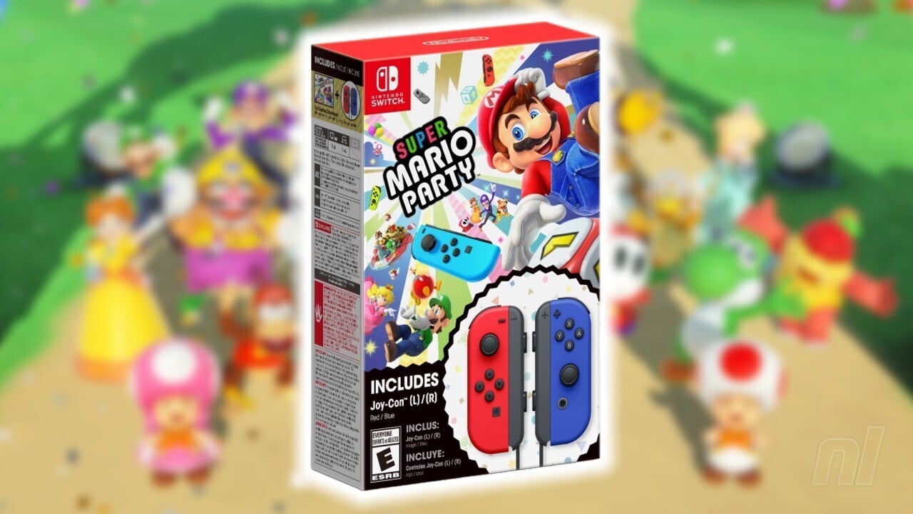Nintendo anuncia el paquete Super Mario Party + Joy-Con rojo y azul ...