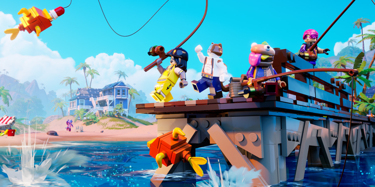 Cómo hacer una caña de pescar LEGO Fortnite - Creo Gaming
